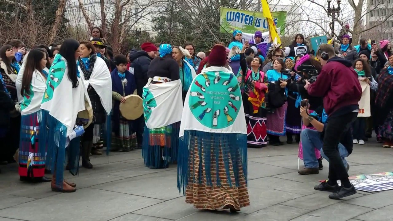 Indigenous Women Rise Shawl Presentation For Casey Camp - YouTube