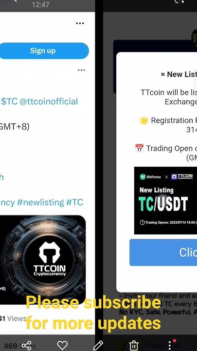 #TT coin || TC network big update||TT coin listing update|| TT coin listing date||bitforex - YouTube