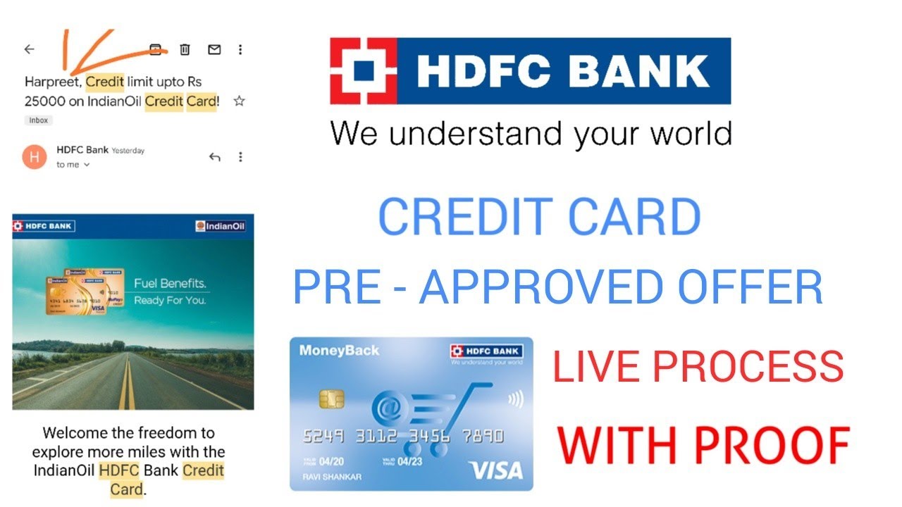 #hdfccreditcard, hdfc bank credit card pre approved offer - YouTube