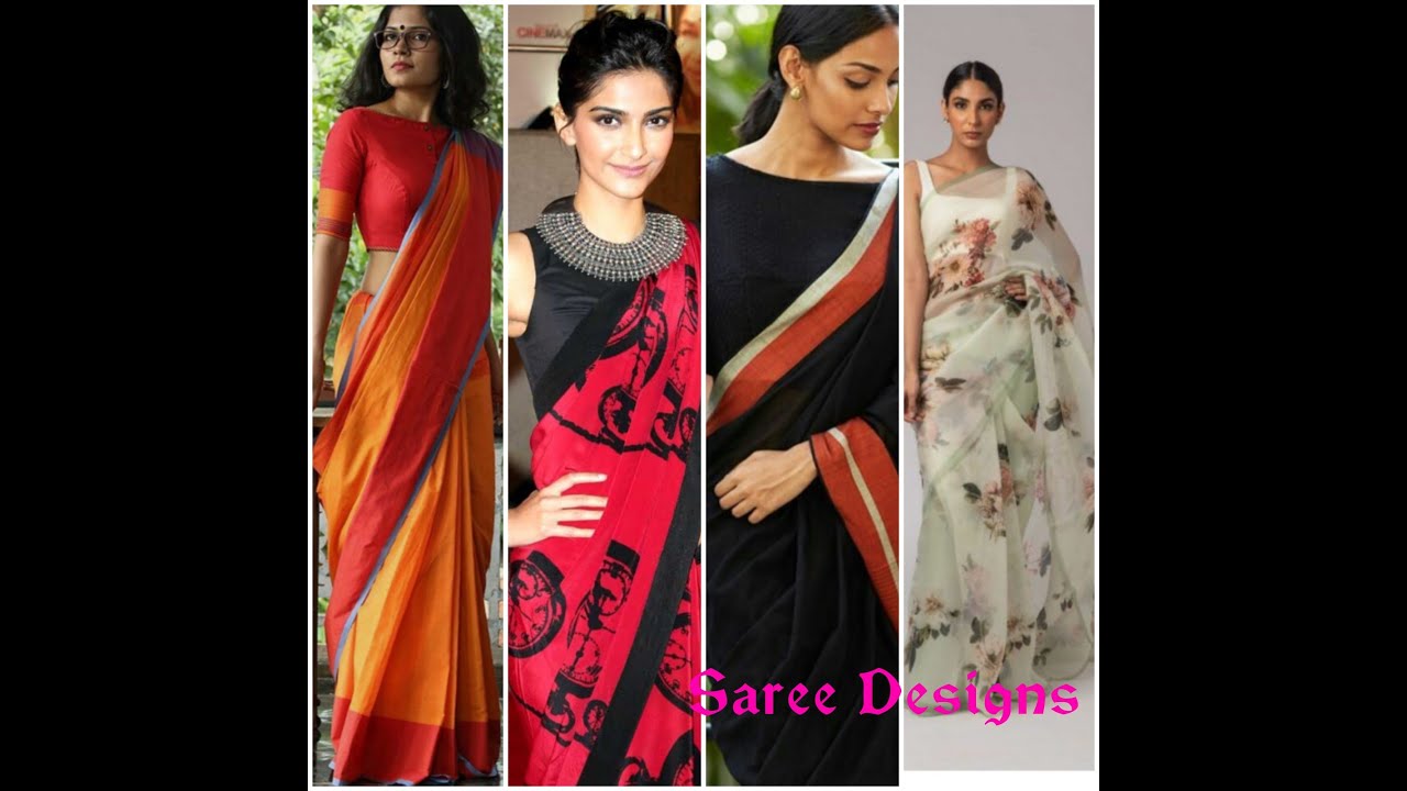 saree new model design2020 - YouTube