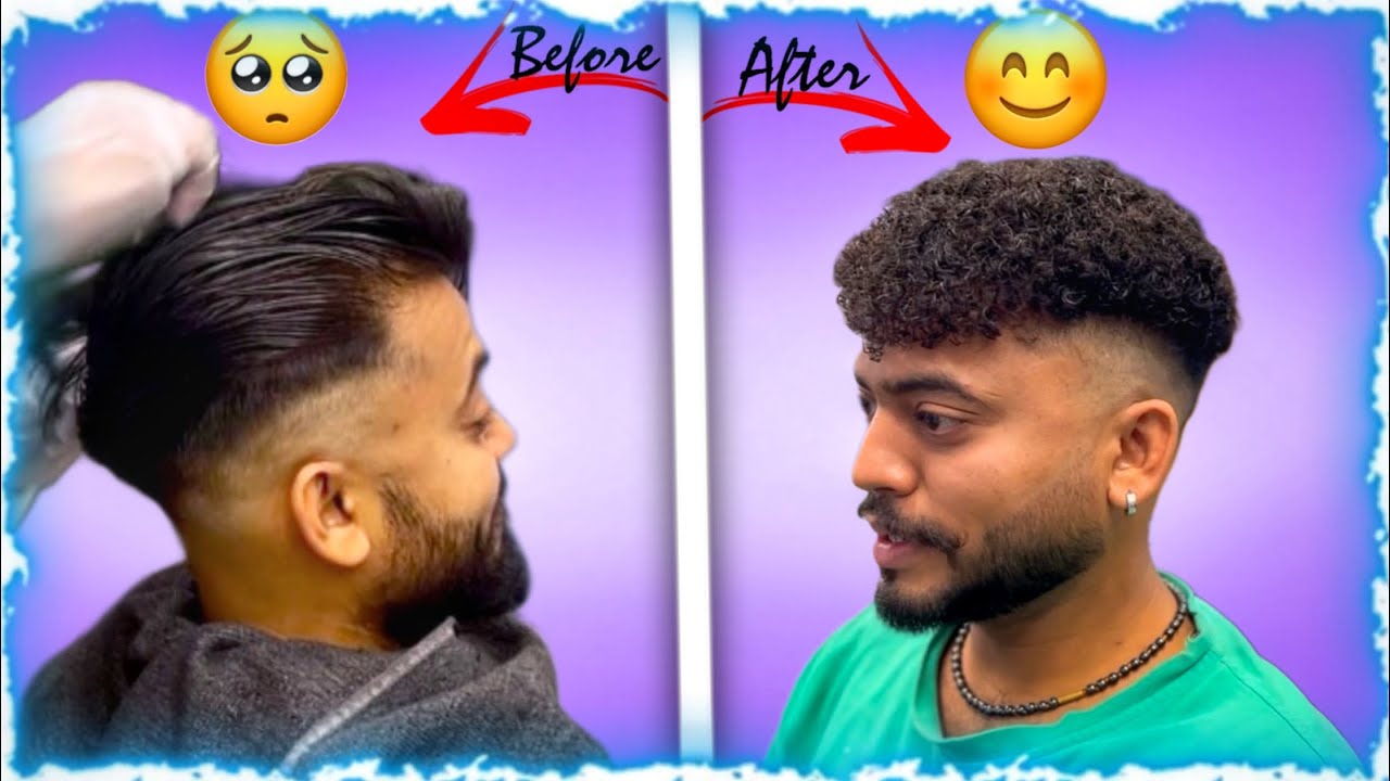 BEST CURLY HAIRSTYLES FOR MEN || PUMMING HAIR TREATMENT || BIG BOSS ...
