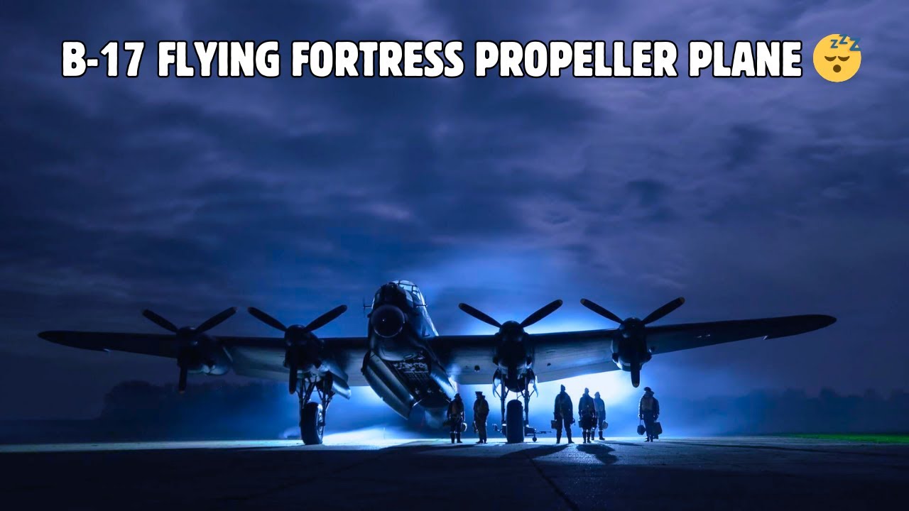 B-17 Propeller Plane Sounds for Deep Sleep 😴 | B-17 Flying Fortress ...