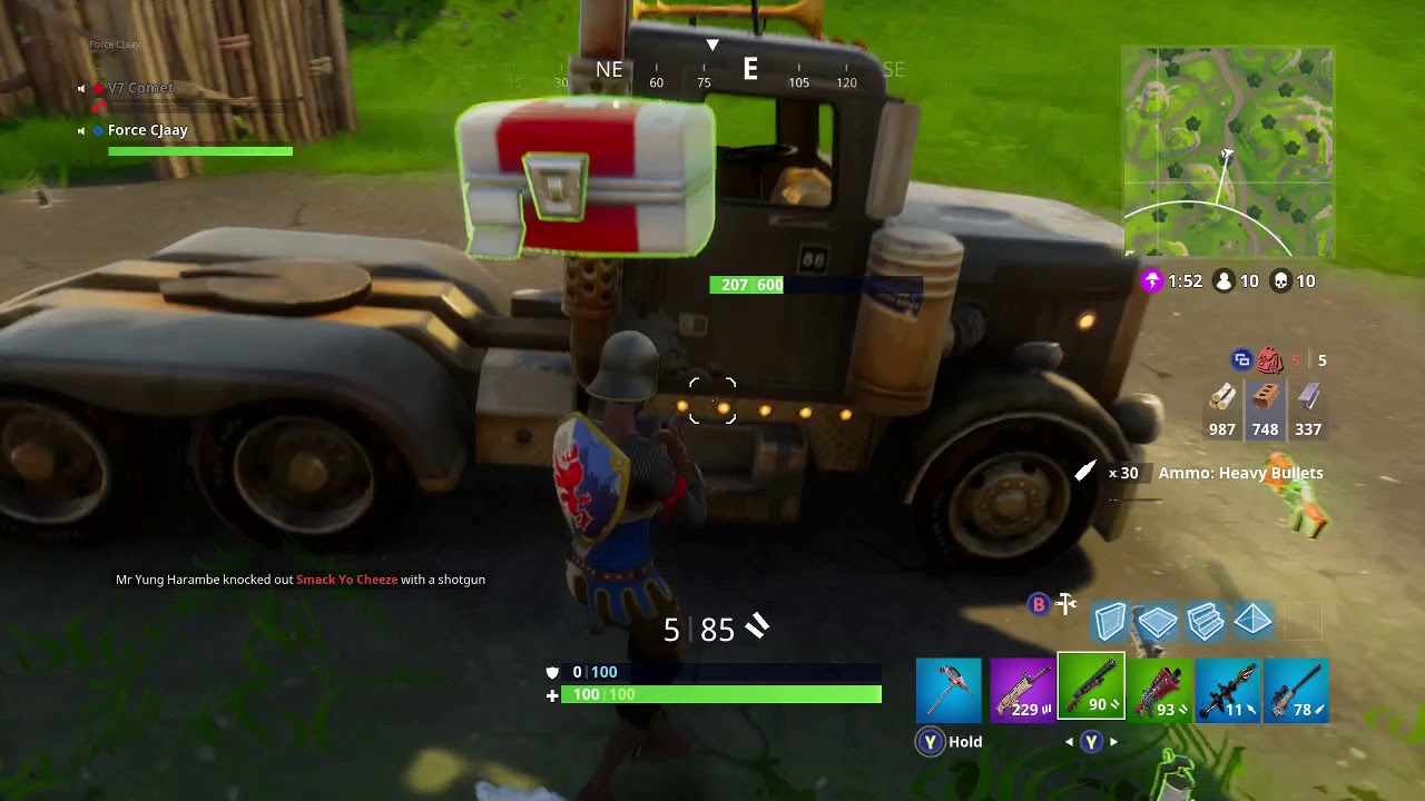 I WON WITH 1 HEALTH - FORTNITE - YouTube