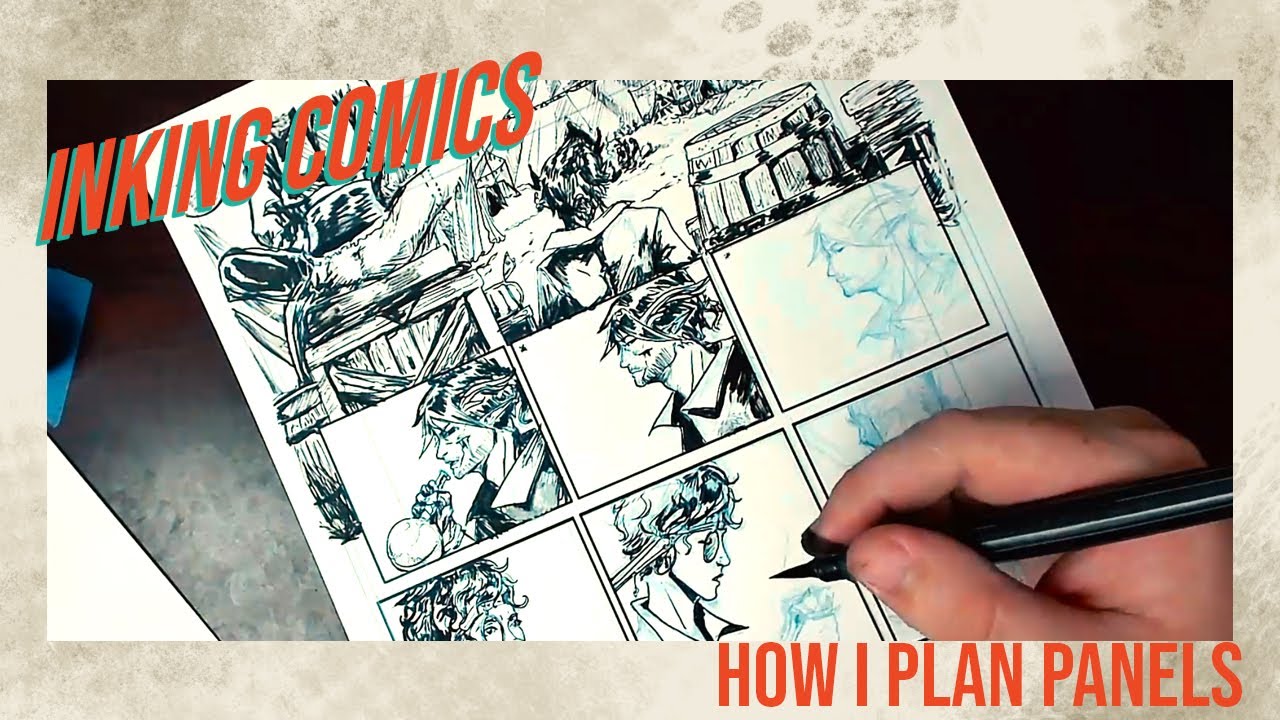 Inking Comic Panels: Breaking Down Page 14 of My Comic the Wytchborne ...