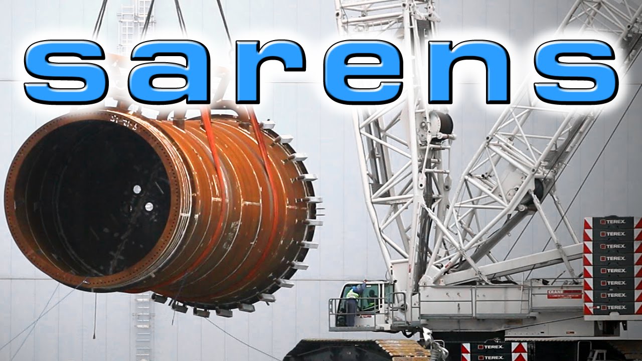Sarens 450 Ton Terex CC 2800-1 Heavy Lift Crane ST³ Offshore Szczecin ...