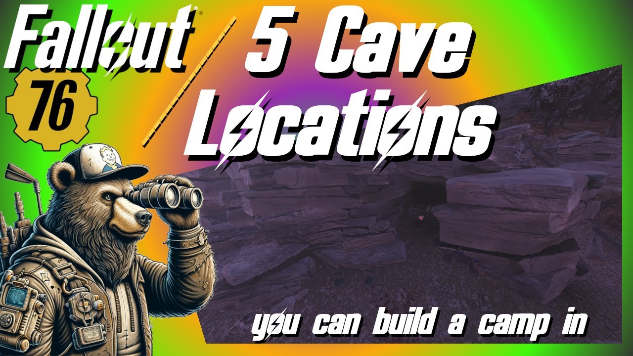 5 Great Camp Locations with a Cave in Fallout 76 - YouTube