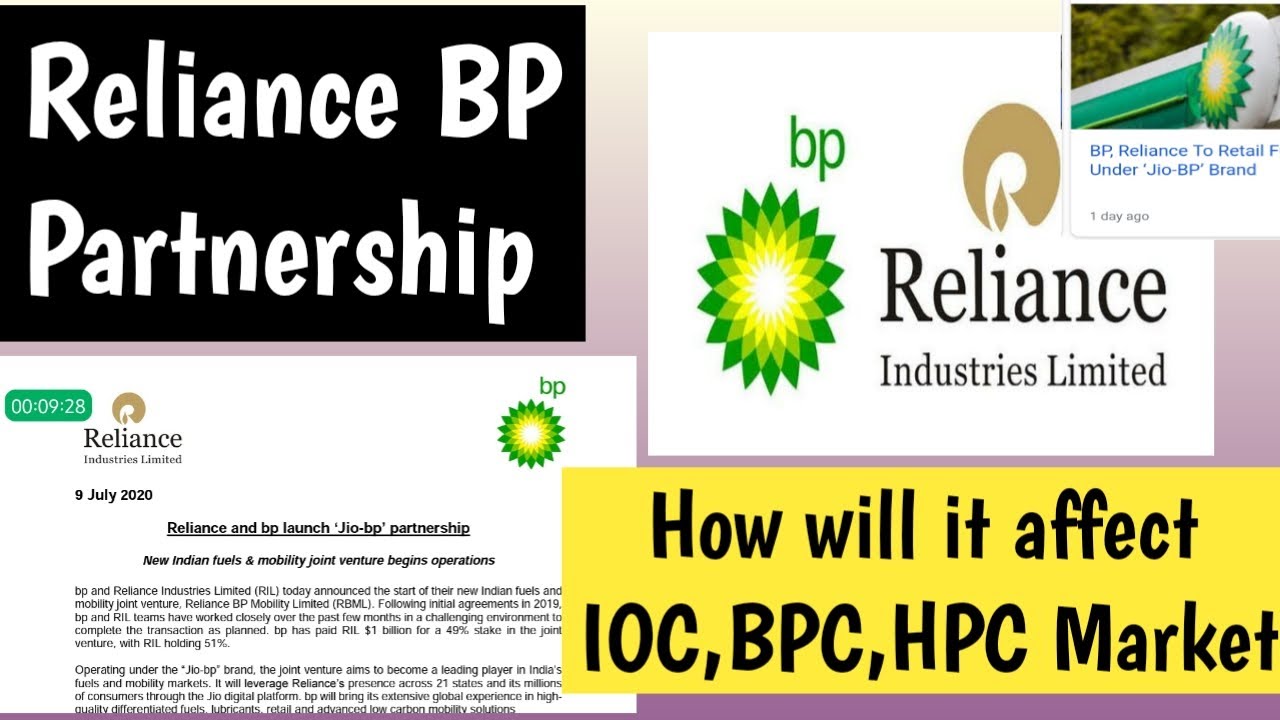 Reliance Britesh Petroleum Partnership | RBML Joint venture | How will ...