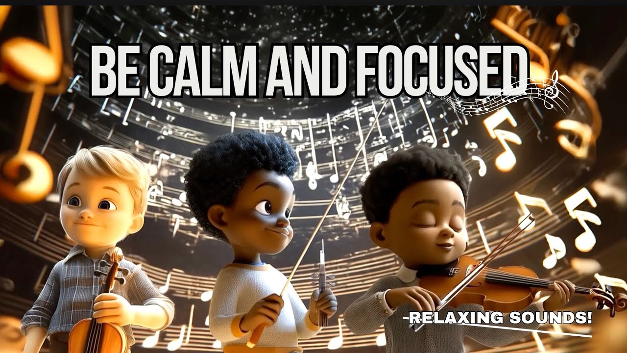 Relaxing Music For Children - Be Calm and Focused (Violin) - YouTube