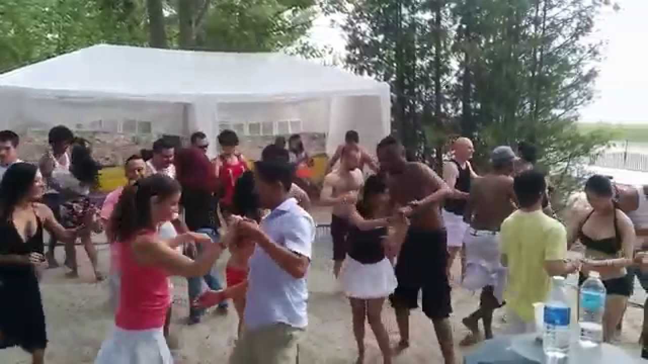 Salsa Dance Party on the beach at Wasaga beach - YouTube