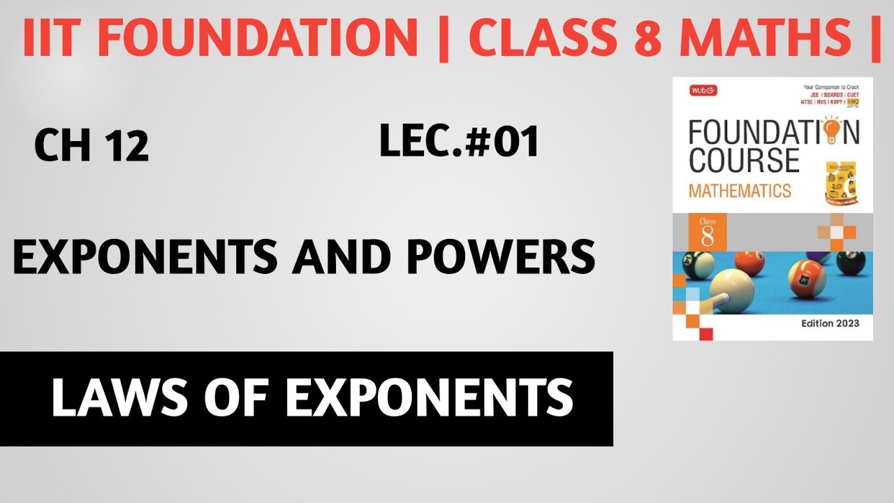 class 8 maths iit foundation series #iit #amu #jmi #Olympiad - YouTube