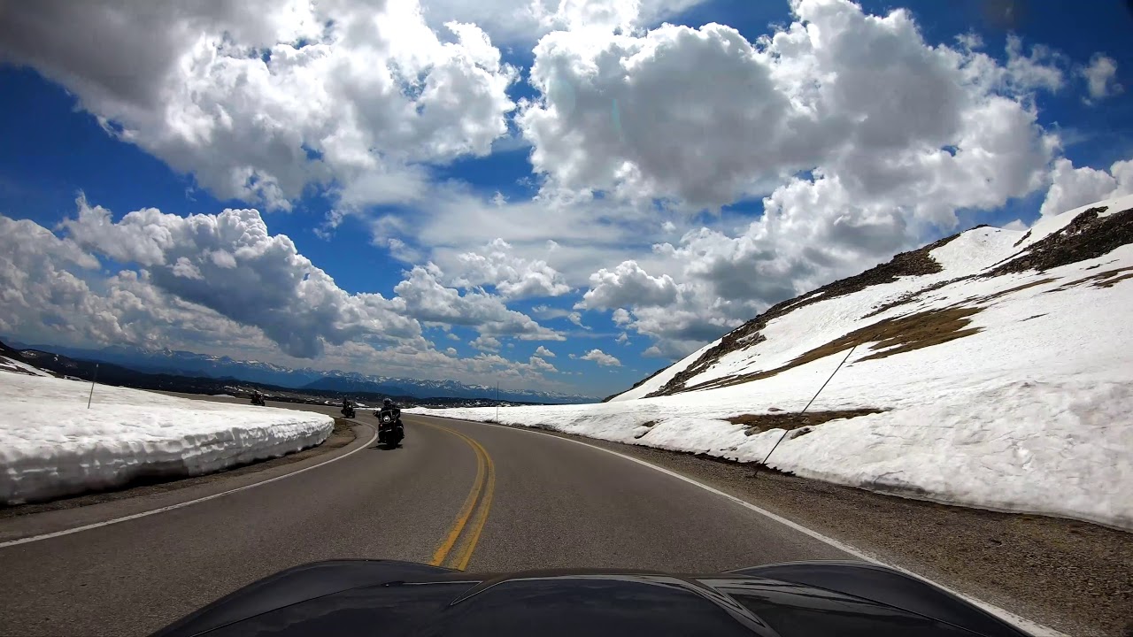 Beartooth Pass Summit in a Corvette 3xSpeed 4k - YouTube