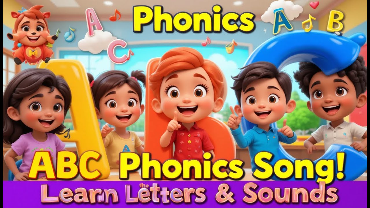 ABC Phonics Song for Kids in USA 🇺🇸 Learn Alphabet Letters & Sounds ...
