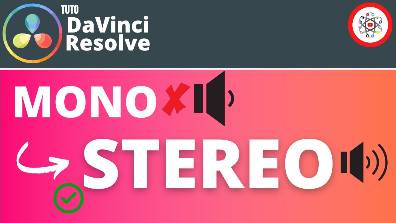 Comment Passer son SON de Mono à Stéréo sur DaVinci Resolve - YouTube