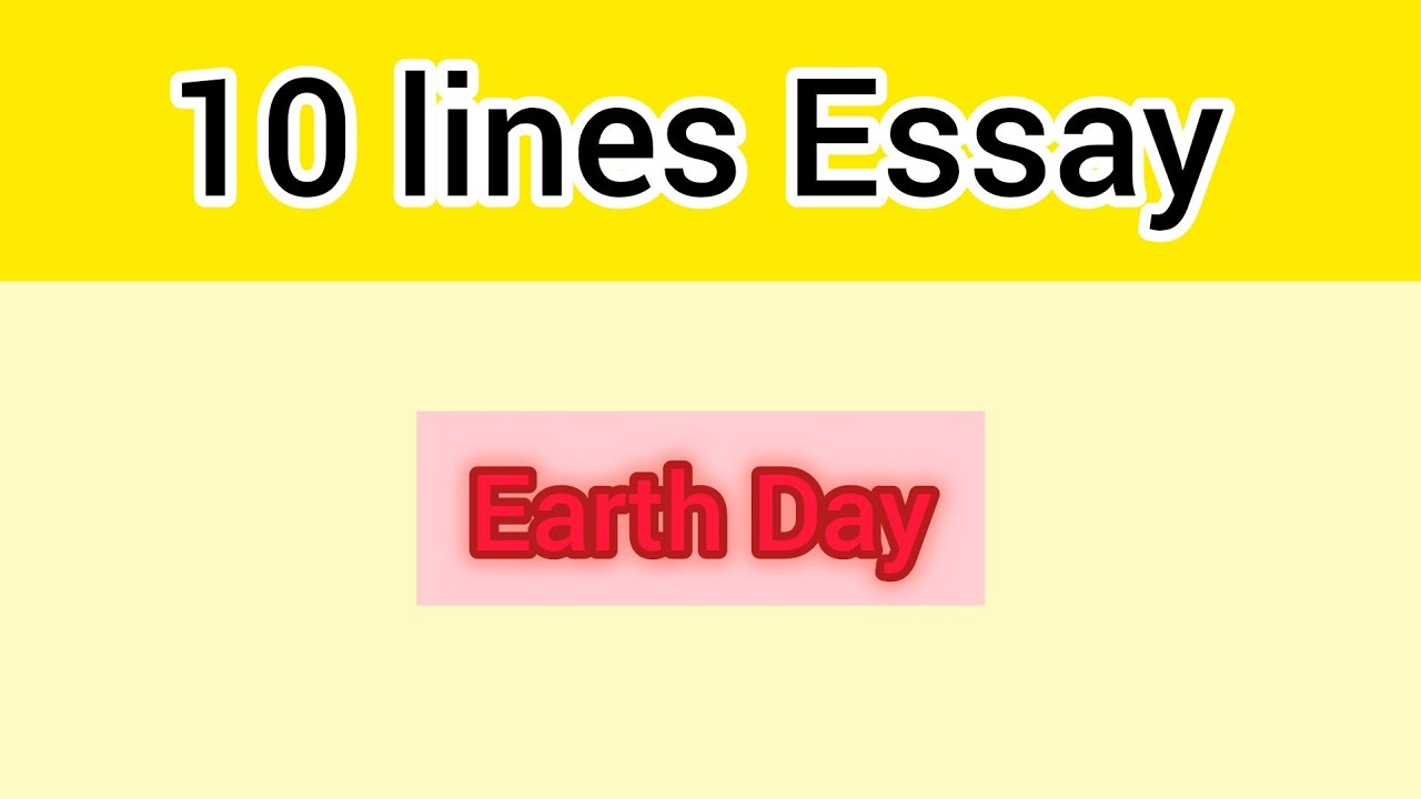 Earth Day | Essay on Earth Day | Paragraph writing | Paragraph on Earth ...