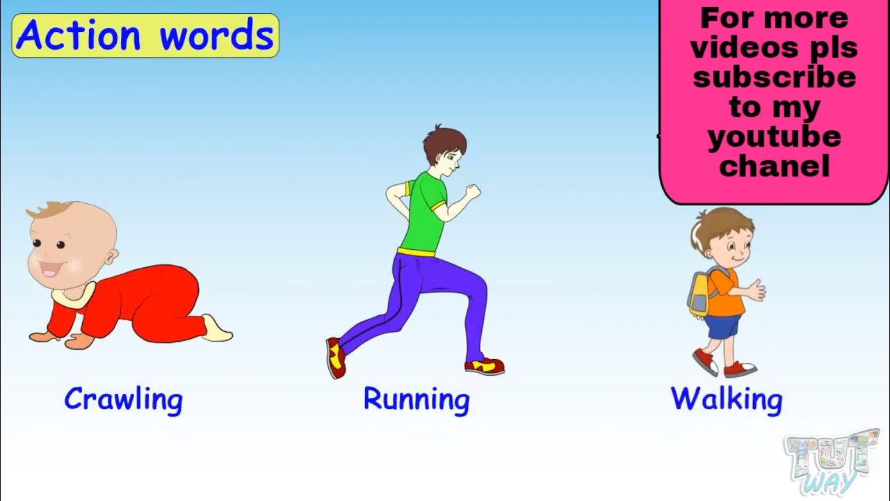 "Learning videos for baby" learn action words - YouTube