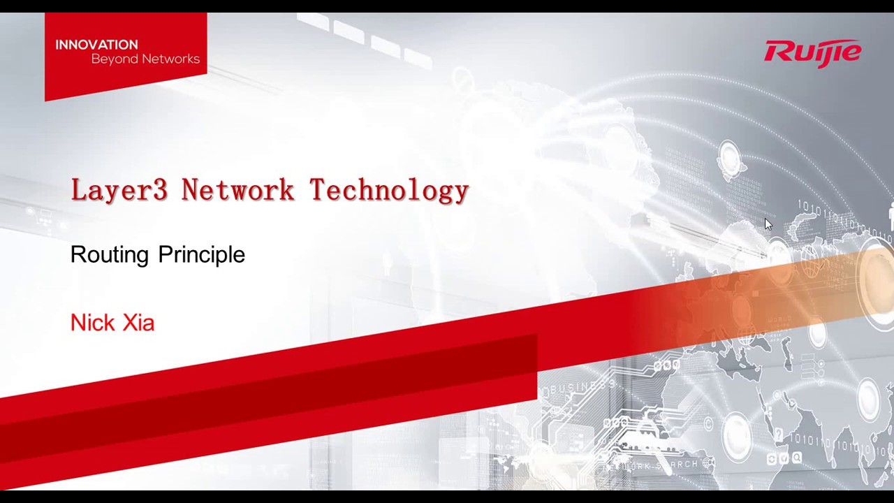 Ruijie RCNA 2020 Course - 12 Routing Principle - YouTube