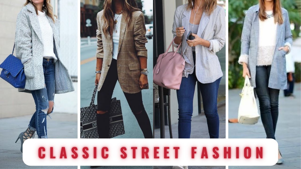 Classic Street Fashion For Women In Winter | Stylish Chic Street ...