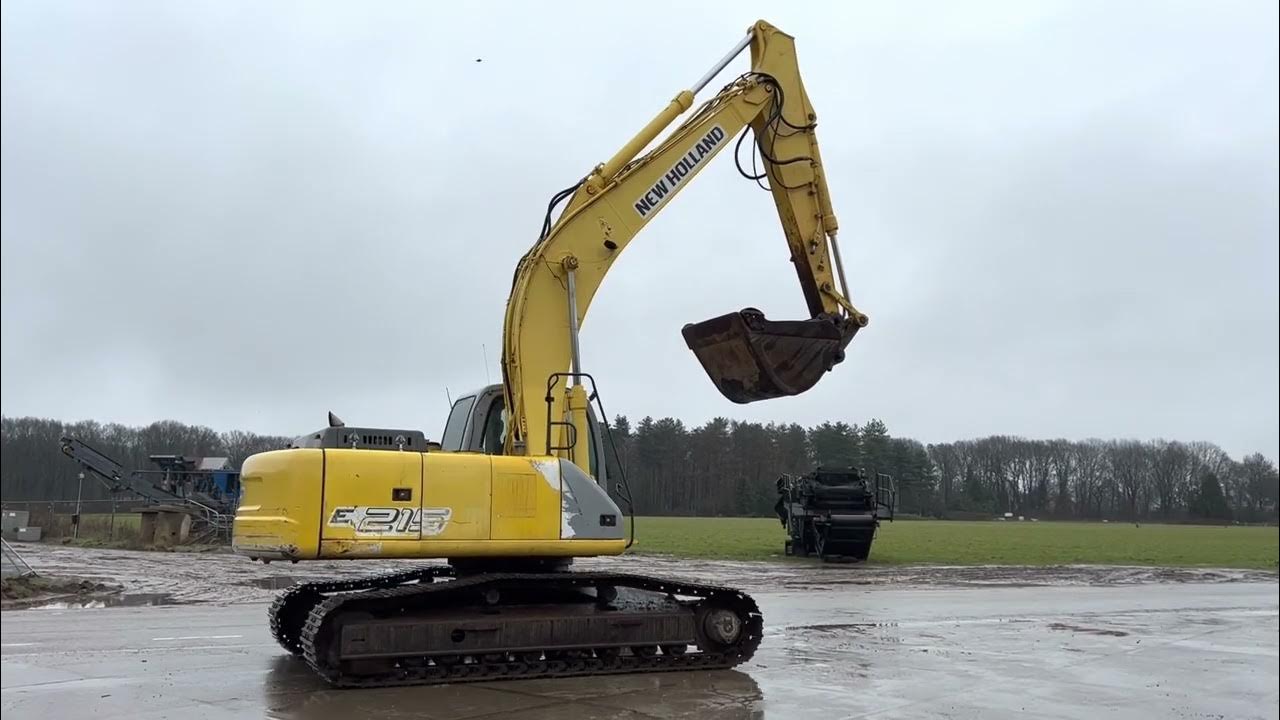 New Holland E215 Excavator - Year: 2006 (Refnr. BM4903) - YouTube