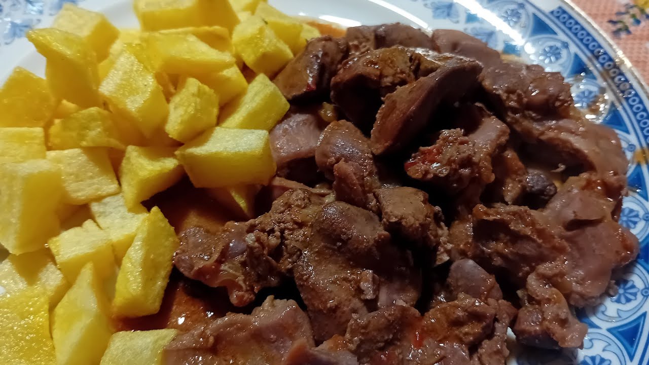 moelas e fígados de frango - YouTube