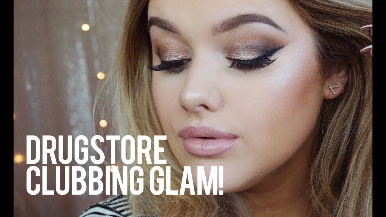 DRUGSTORE Clubbing Glam! Make up Tutorial | Rachel Leary - YouTube