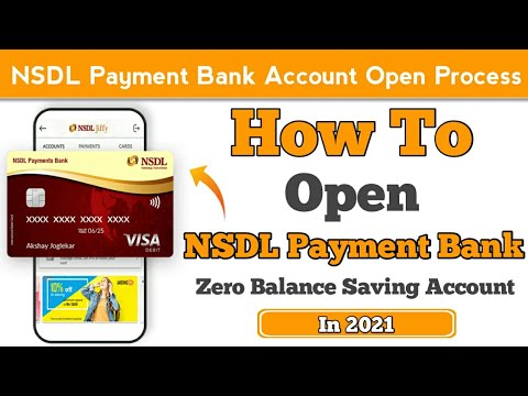 How To Open NSDL Payment Bank Zero Balance Saving Account [ Full Video ...
