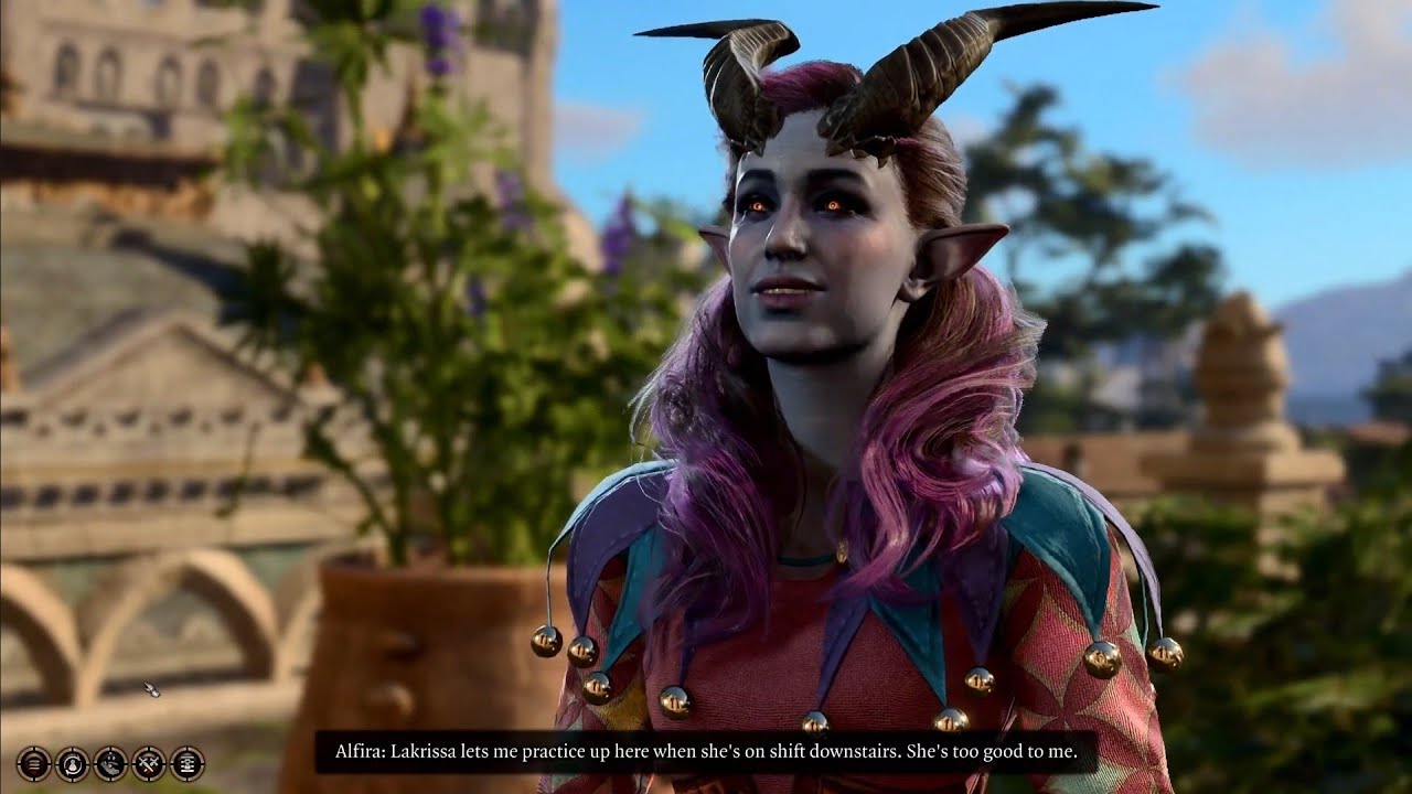 she's too cute!!! meeting Alfira in Baldur's Gate ^.^ - YouTube
