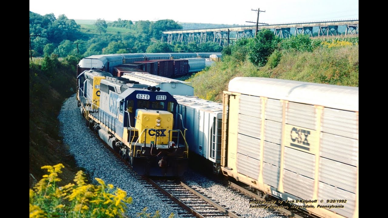 CSX. "TRAXSIDE DAY TRIP", SAND PATCH GRADE. 9/20/1992 - YouTube