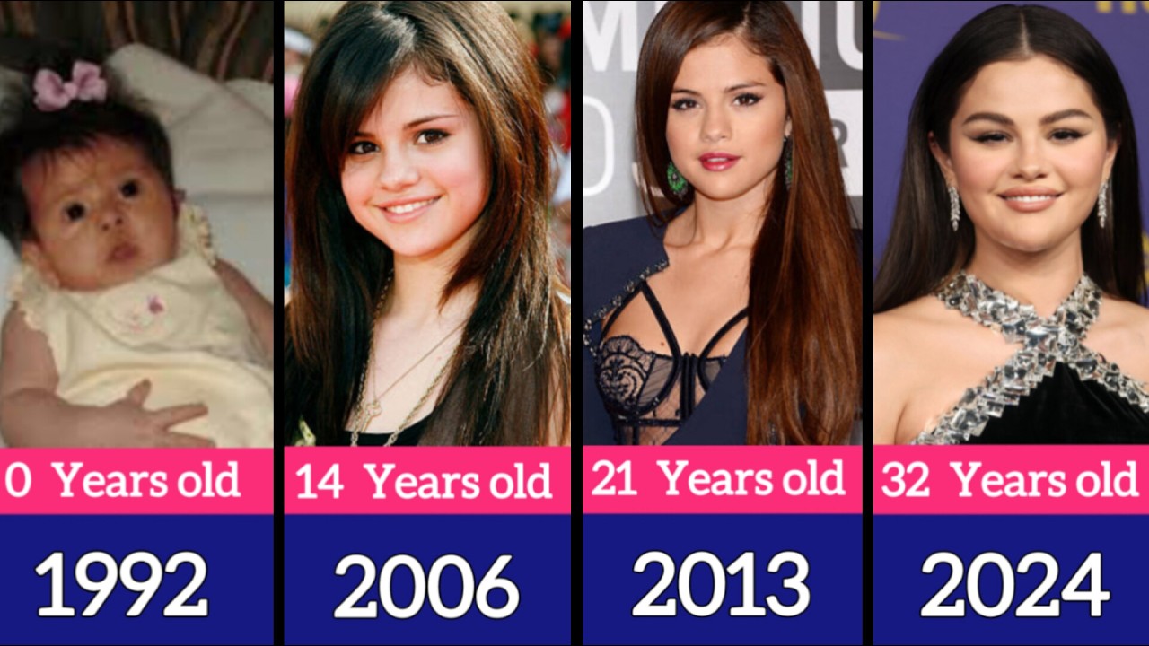 Selena gomez - Evolution of selena gomez ( 1992 - 2024) - YouTube