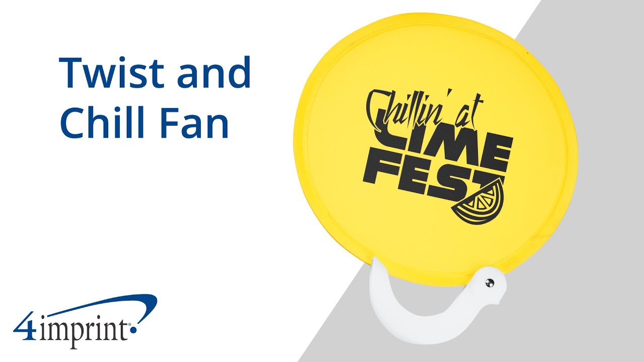 Twist and Chill Fan with Lanyard by 4imprint - YouTube
