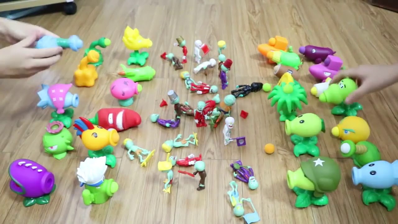Plant vs Zombie Mainan Anak Tembak Plants Zombies Mainan Boneka Anak ...
