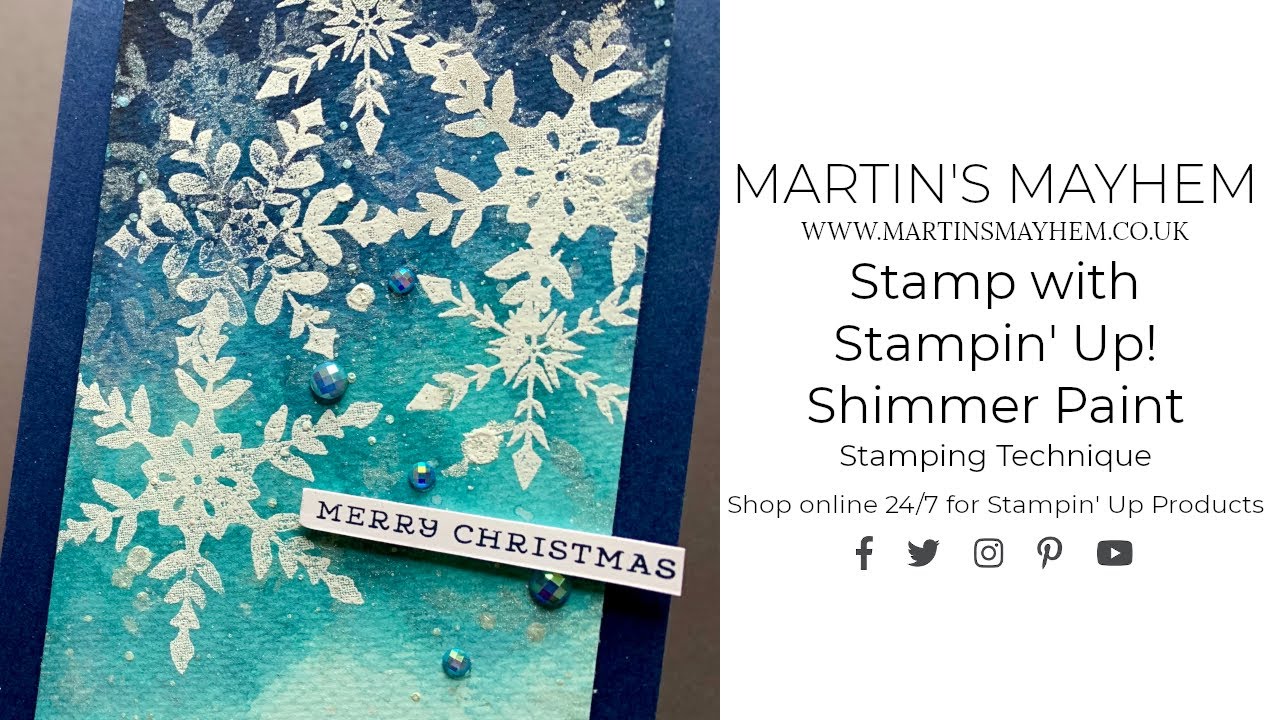Stamp with Stampin' Up! Shimmer Paint | Card Making Hack | Stamping ...