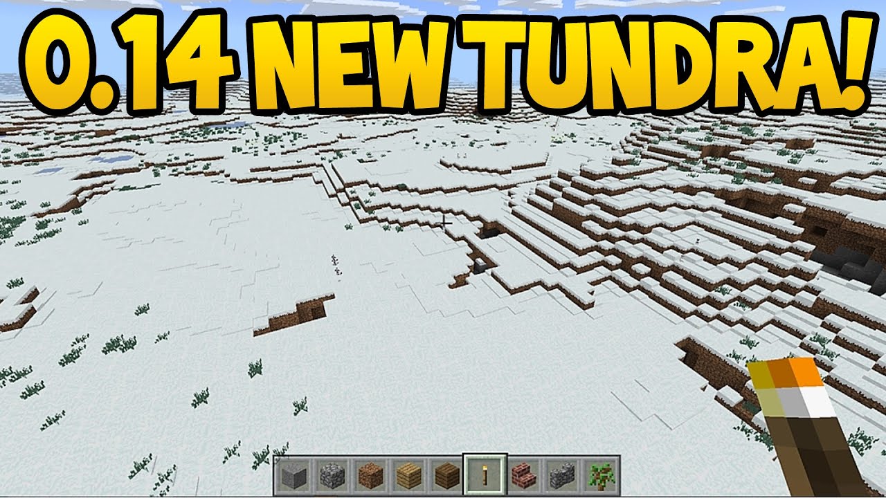 Minecraft Pocket Edition - 0.14.0 Update! - TUNDRA Biome Change! - YouTube
