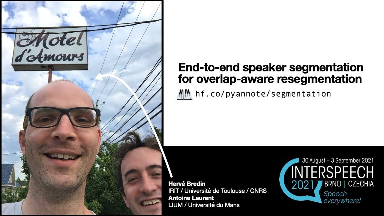 End-to-end speaker segmentation for overlap-aware resegmentation - YouTube