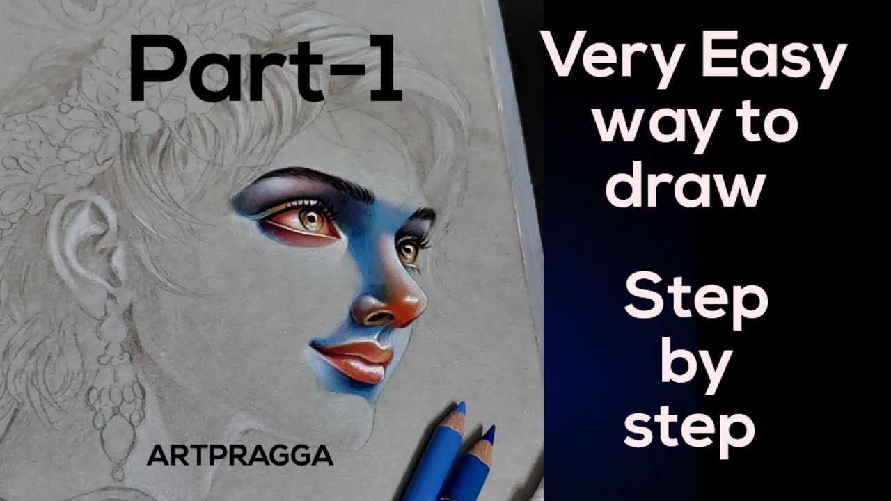 How to draw Realistic colour pencil drawing ll Lord Krishna colour ...