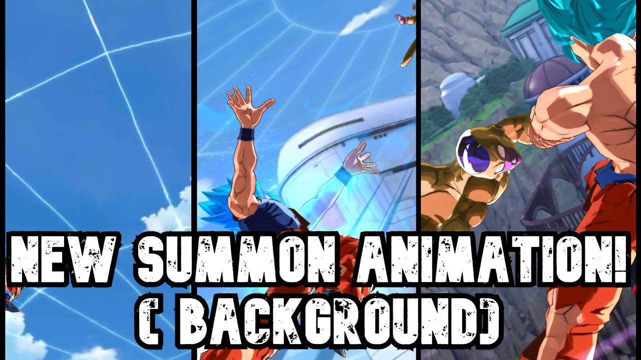 New Summon Animation! ( Background ) Dragon Ball Legends - YouTube