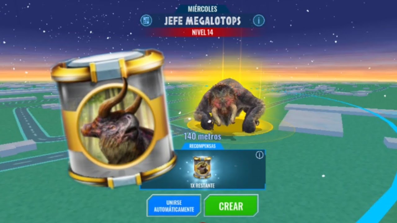 JURASSIC WORLD ALIVE | JEFE MEGALOTOPS - YouTube