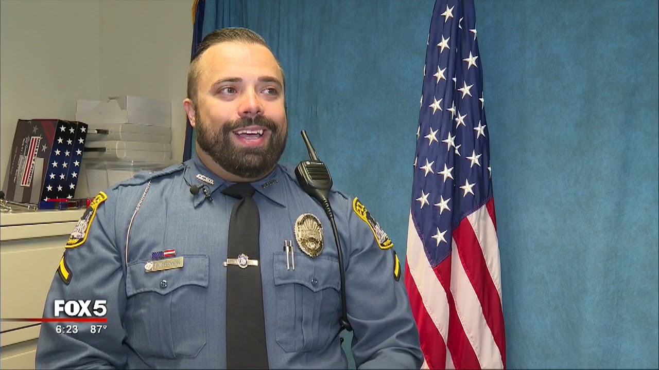 Hungry police officer stops possible robbery - YouTube