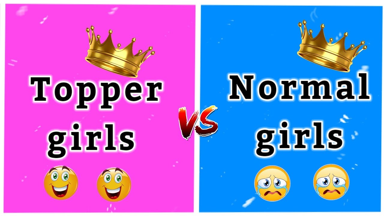 🤪Topper girls life vs 😭Normal girls life || topper girl vs normal girl ...
