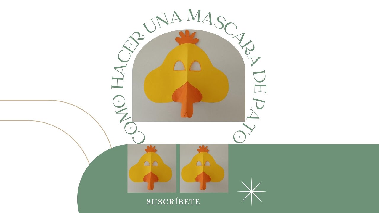 Como hacer una mascara de pato - Maske duck . Recuerda suscribirte a ...