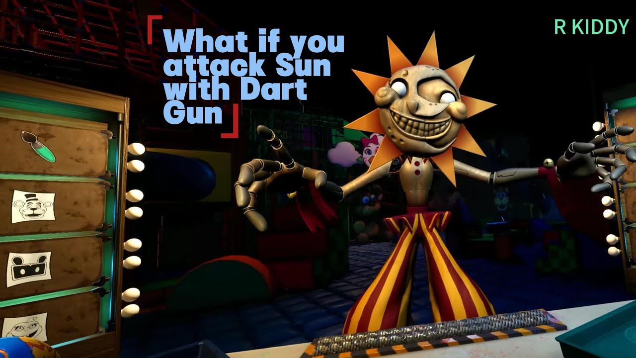 What if you attack Sun with Dart Gun - FNAF: Help Wanted 2 - YouTube