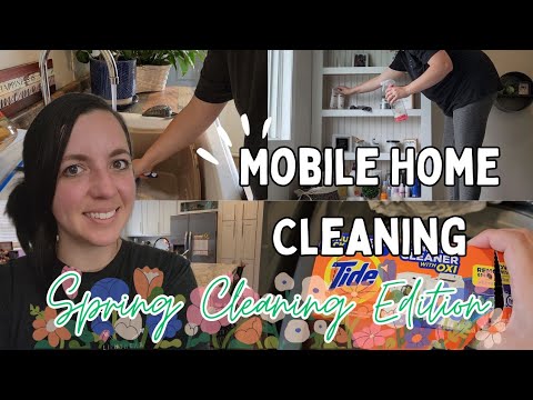 * Getting Things Done * MOBILE HOME CLEAN WITH ME | Spring Cleaning ️🌷 ...