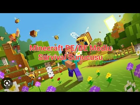Minecraft PE/BE survival sunucusu - YouTube
