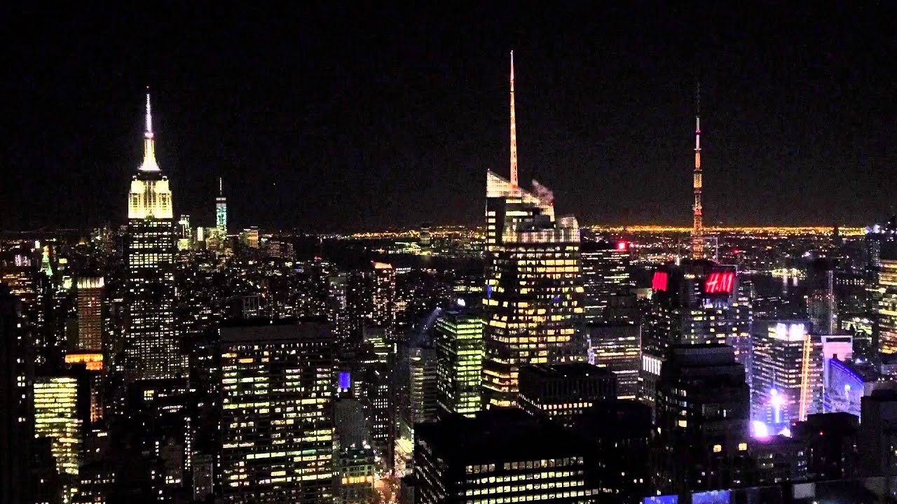 MARCH 7TH, 2016 -- NEW YORK CITY -- CLEAR NIGHT AT THE TOP OF THE ROCK ...