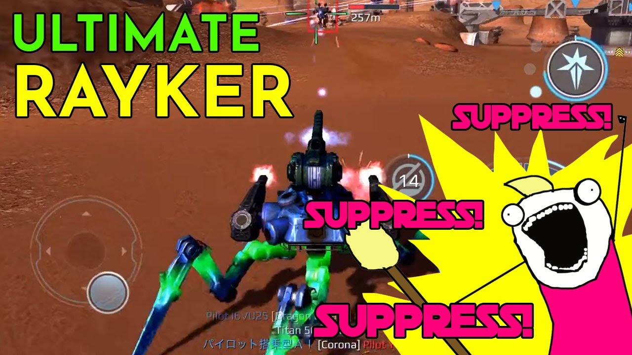 Rayker All The Way! Equip With Shredder/Viper + Lockdown - War Robots ...