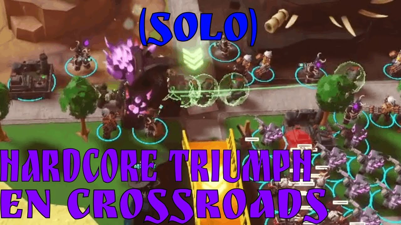 SOLO Hardcore TRIUMPH en CROSSROADS /Roblox TDS - YouTube