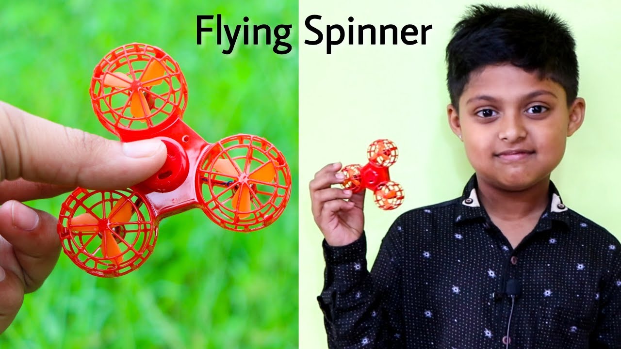 FLYING FIDGET SPINNER UNBOXING And Fly The Fidget Spinner Drone - YouTube