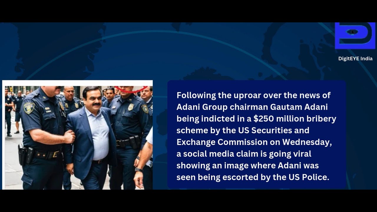 Has Gautam Adani been arrested by US officers? Fact Check - YouTube