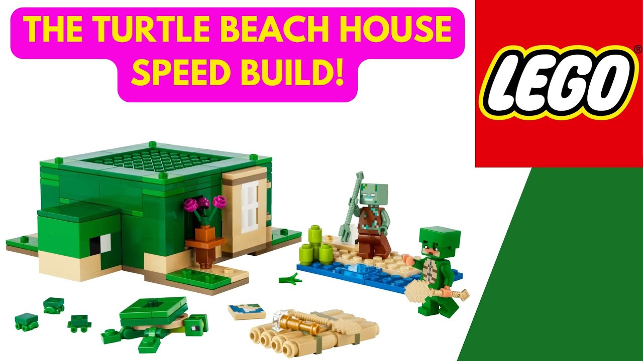 Speed Building of the LEGO Minecraft The Turtle Beach House! Let's Hit ...