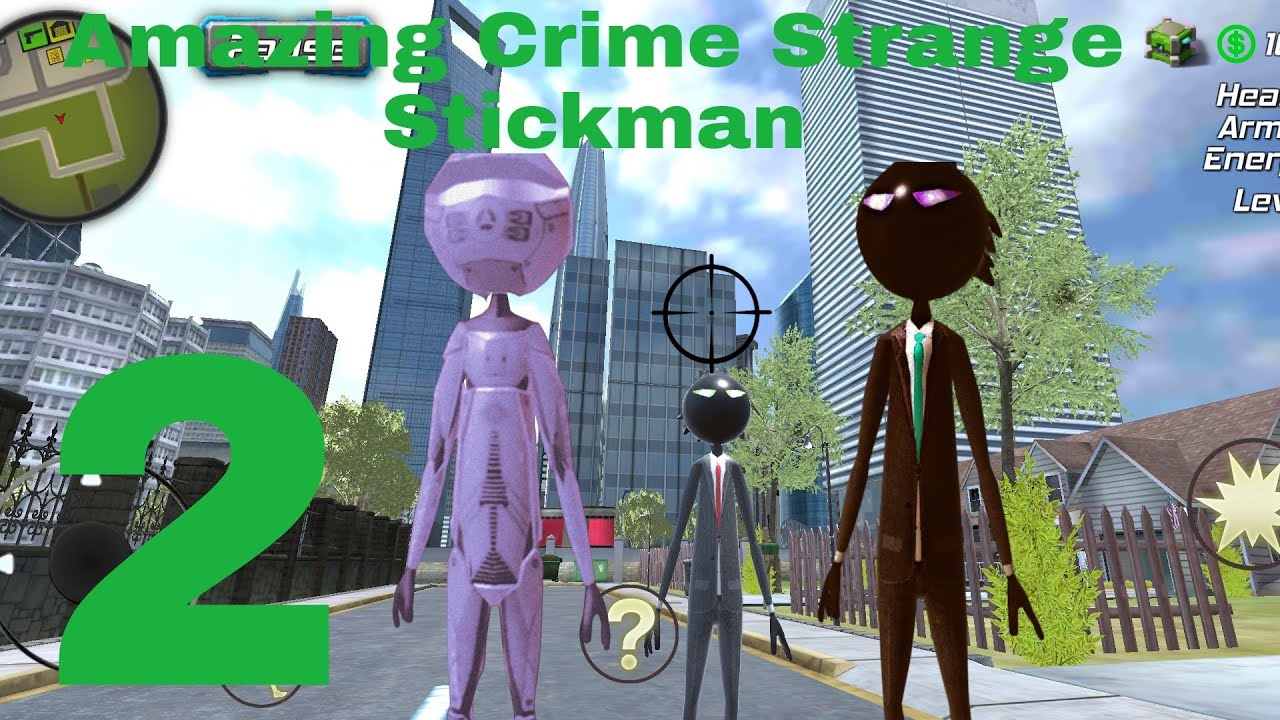 Amazing Crime Strange Stickman Rope Hero | Android | Gameplay |# 2 ...