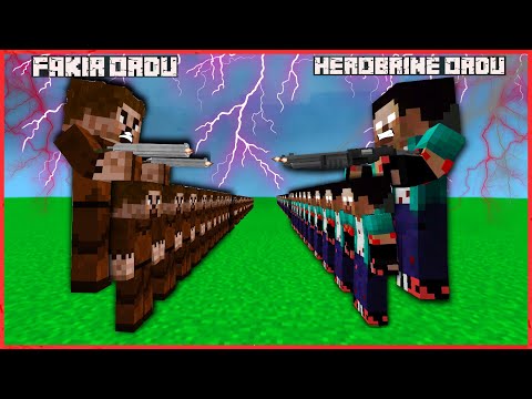 KÖTÜ HEROBRİNE ORDUSU VS FAKİR ORDUSU!😱-Minecraft